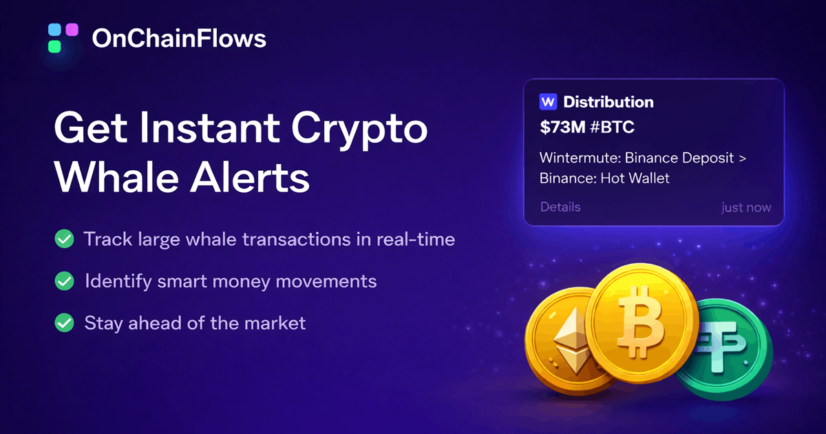 Crypto Whale Transactions Tracker | OnChainFlows